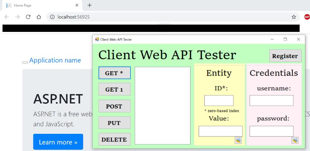 Asp Net Web Api Basic Authentication Demo Application Client Tester